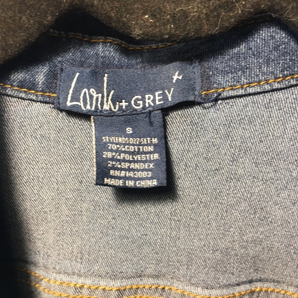 Lark + Grey | Jackets & Coats | Womens Lark And Grey Denim Jacket ...